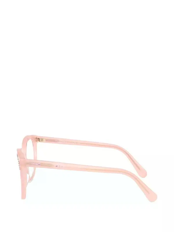 SWAROVSKI Rhinestone-embellished Square-frame Glasses