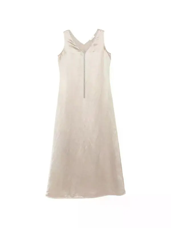 PANICALE Embellished V-neck Midi Dress