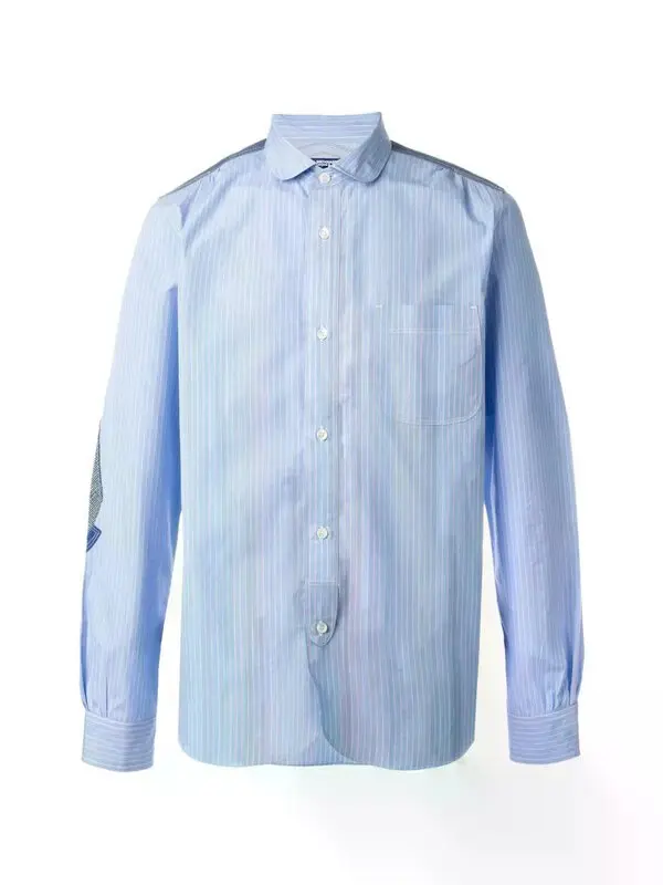 Junya Watanabe Stripe-pattern Shirt - Blue
