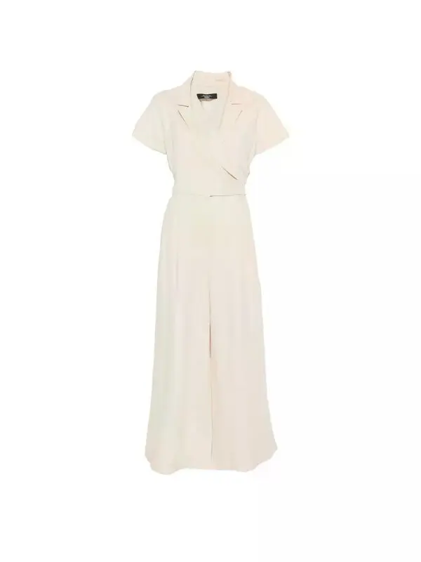 Max Mara Wrap Culotte Jumpsuit - Neutrals