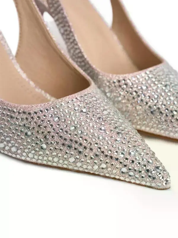 TWENTY FOURHAITCH Rhinestone Slingback Pumps