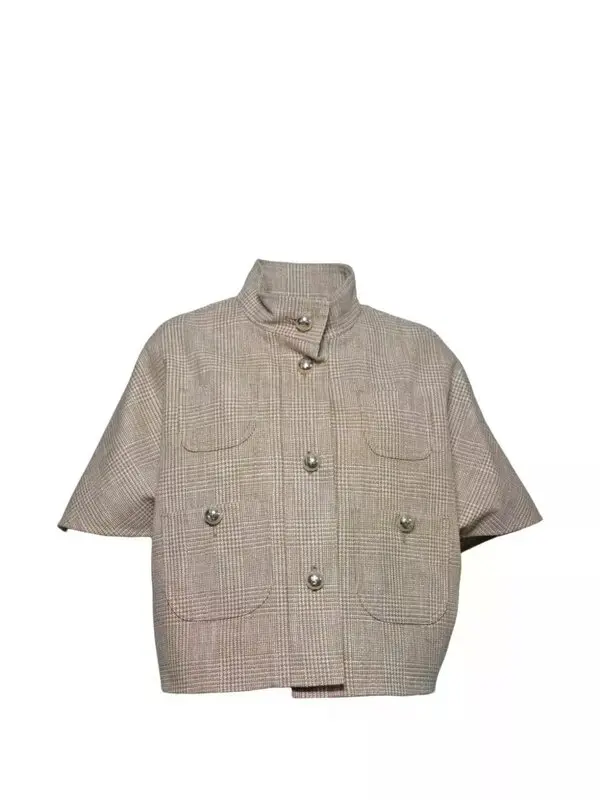 Max Mara Patterned Cotton Jacket - Neutrals