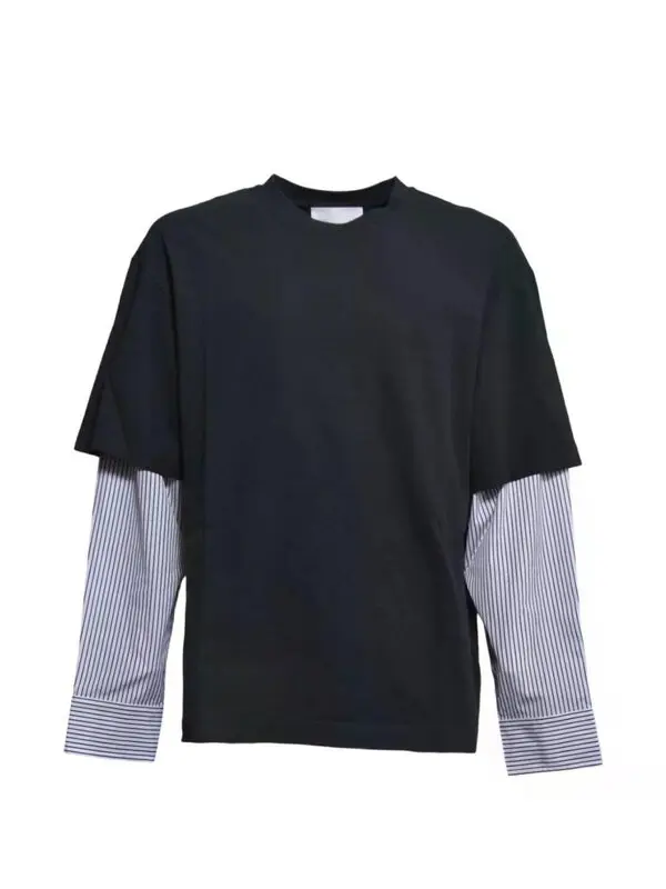 JIL SANDER Striped Layered T-shirt