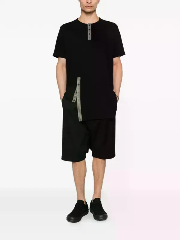 Yohji Yamamoto Button Asymmetric T-shirt