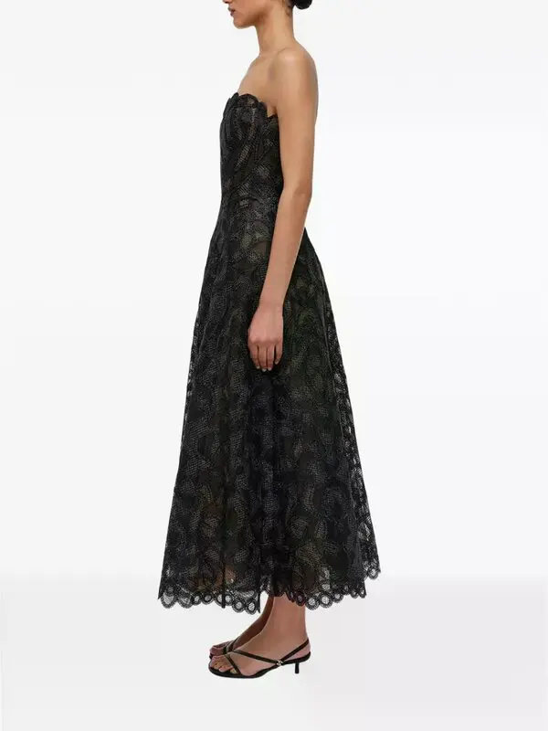 Simkhai Elvina Bustier Midi Dress