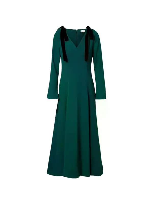 Simkhai Claribel Shoulder-tie V-neck Dress