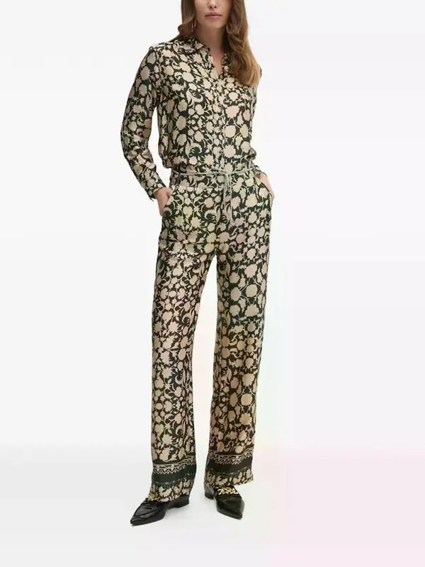 LA PETITE FRANÇAISE Floral Print Trousers