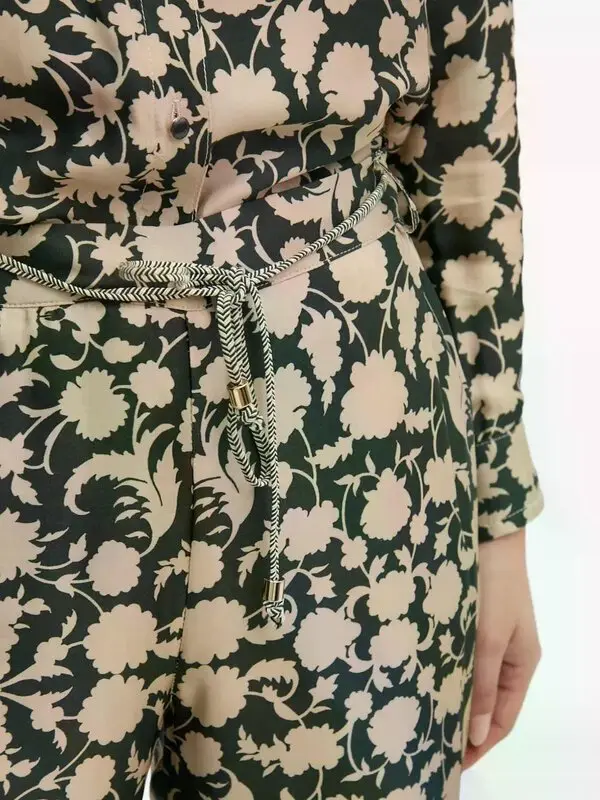 LA PETITE FRANÇAISE Floral Print Trousers