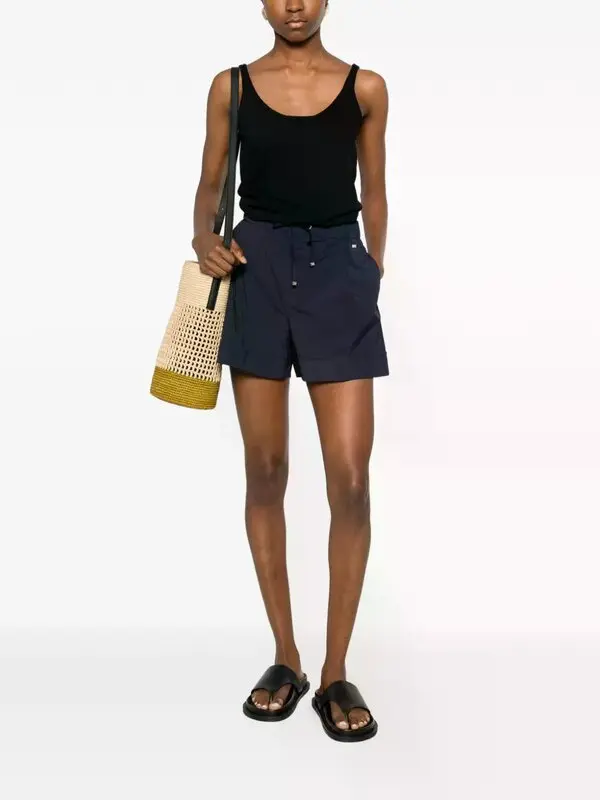 Herno Drawstring Waistband Shorts - Blue