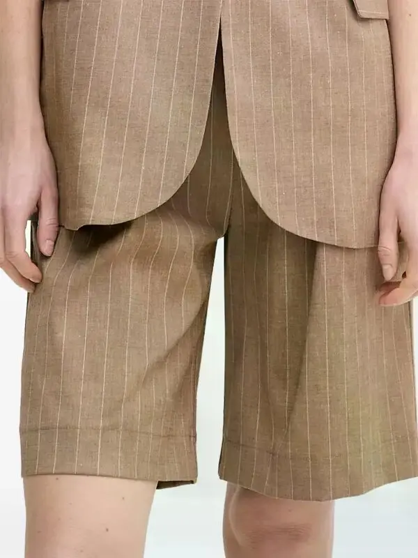 LA PETITE FRANÇAISE Striped Drawstring Shorts