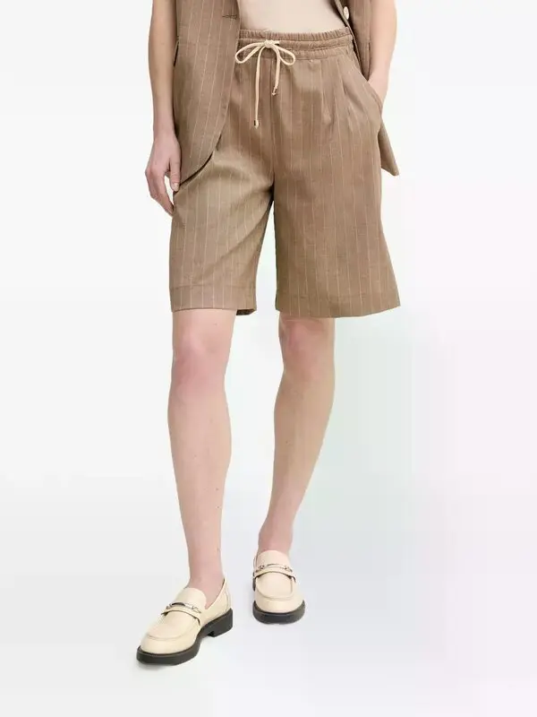 LA PETITE FRANÇAISE Striped Drawstring Shorts