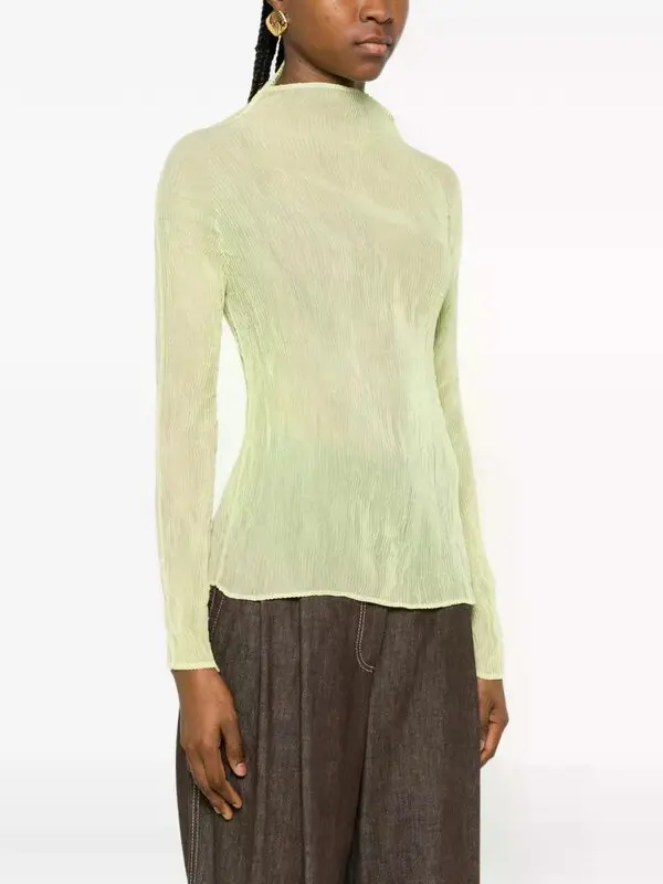 Issey Miyake Long-sleeve Ruffled T-shirt