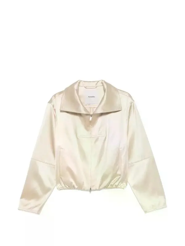 Nanushka Boxy Funnel Neck Jacket