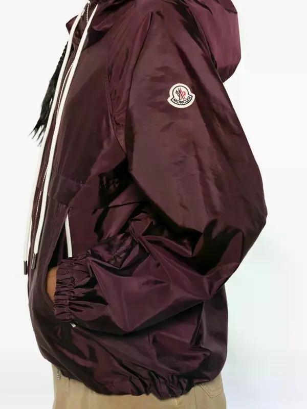 Moncler Coquelicot Hooded Zip Jacket - Purple