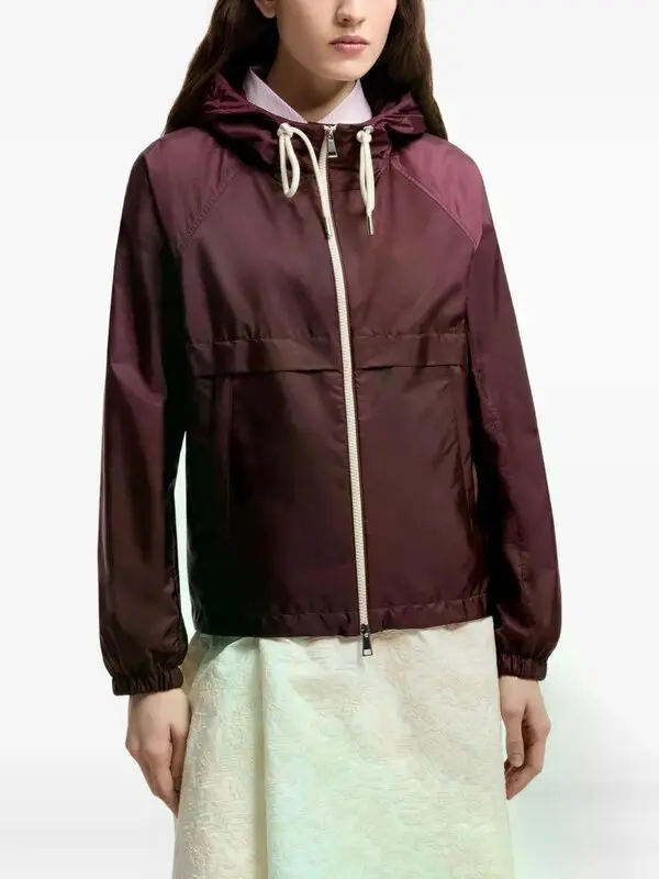 Moncler Coquelicot Hooded Zip Jacket - Purple