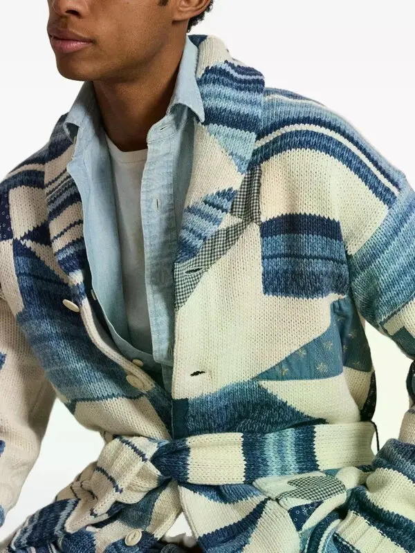 Polo Ralph Lauren Patchwork Shawl Cardigan
