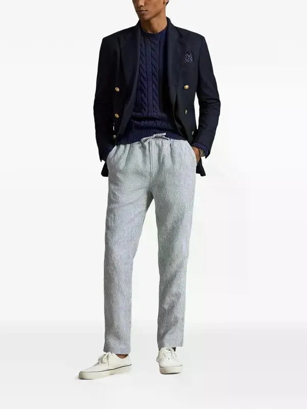Polo Ralph Lauren Striped Drawstring Trousers - Blue