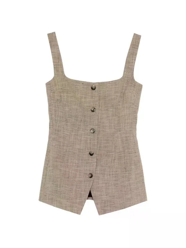 Nanushka Tailored Square Neck Vest