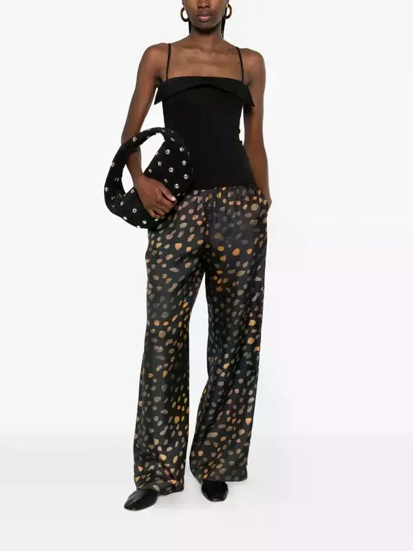Nanushka Marinie Square-neck Top - Black