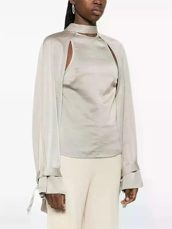 Nanushka Detachable-bolero Tie-detail Top