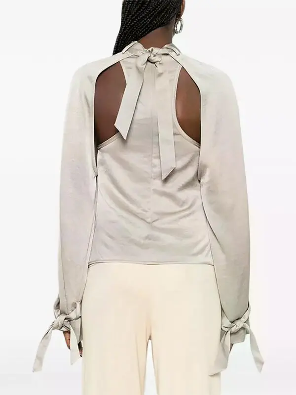 Nanushka Detachable-bolero Tie-detail Top