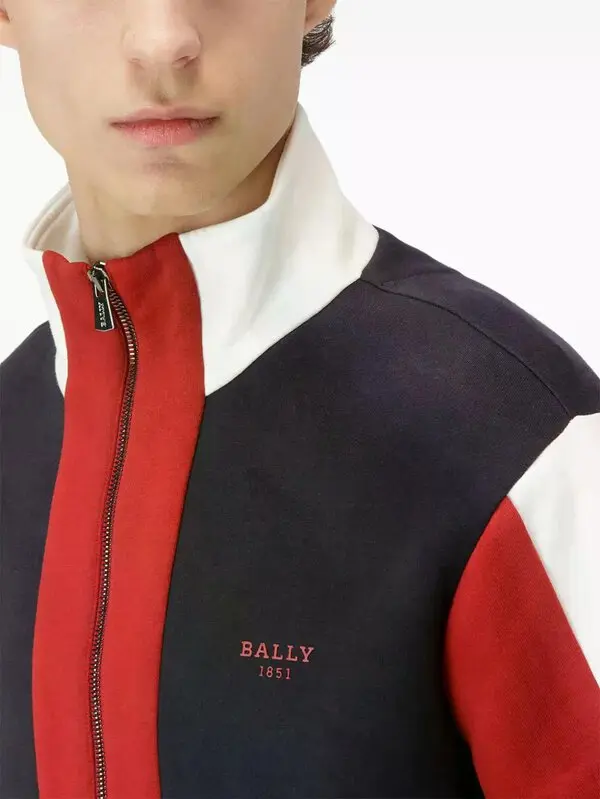 Bally Logo-print Zip-up Sweatshirt