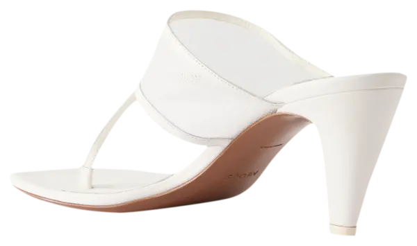 NEOUS Vena 65 Leather-trimmed Mesh Sandals - Neutrals