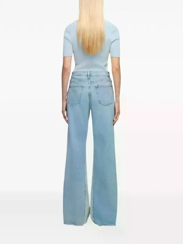 7 For All Mankind Flared Jeans With Contrast Panels