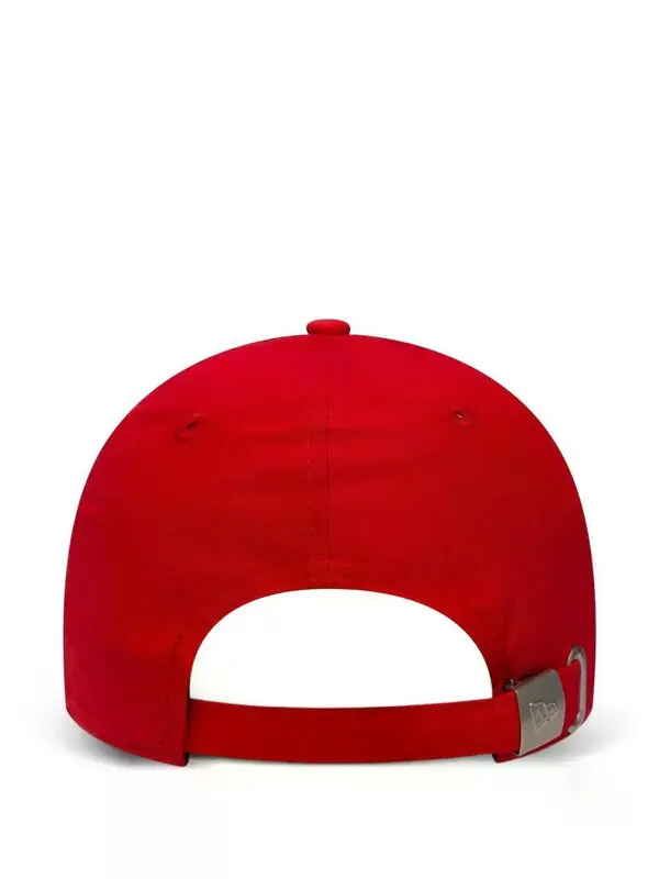 New Era Logo-applique Adjustable Cap - Red
