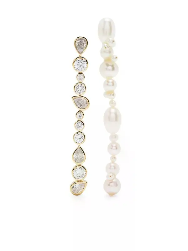 Completedworks Glitch Drop Earrings - Silver