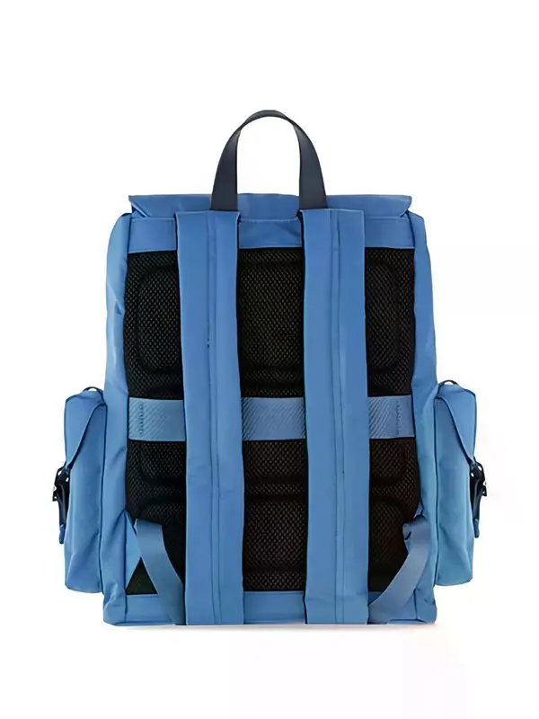 Paul & Shark Milano Leather-trim Backpack - Blue
