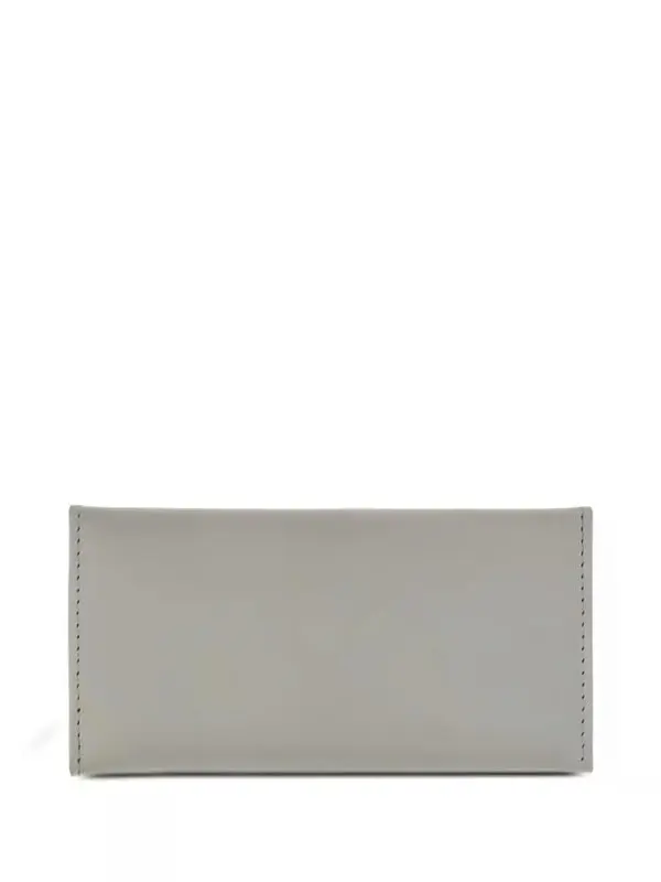 Paul & Shark Fin-embossed Leather Keychain - Grey