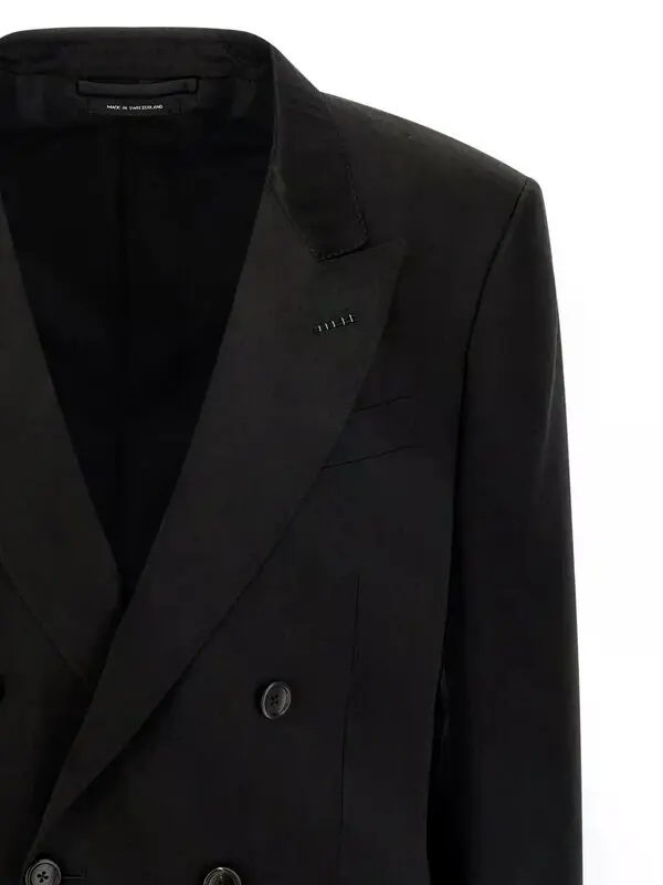 TOM FORD Double-breasted Blazer - Black
