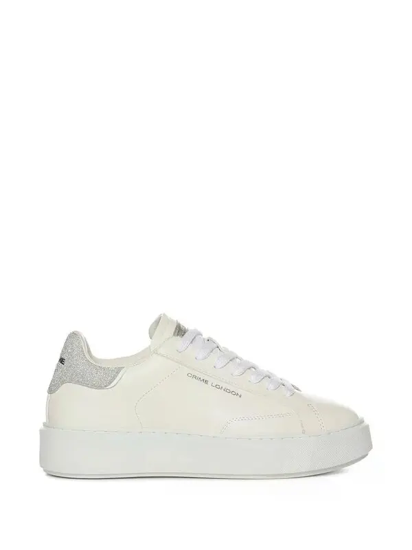 CRIME LONDON Round-toe Lace-up Sneakers