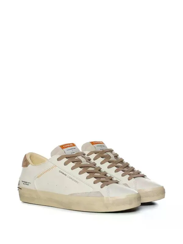 CRIME LONDON Leather And Suede Sneakers