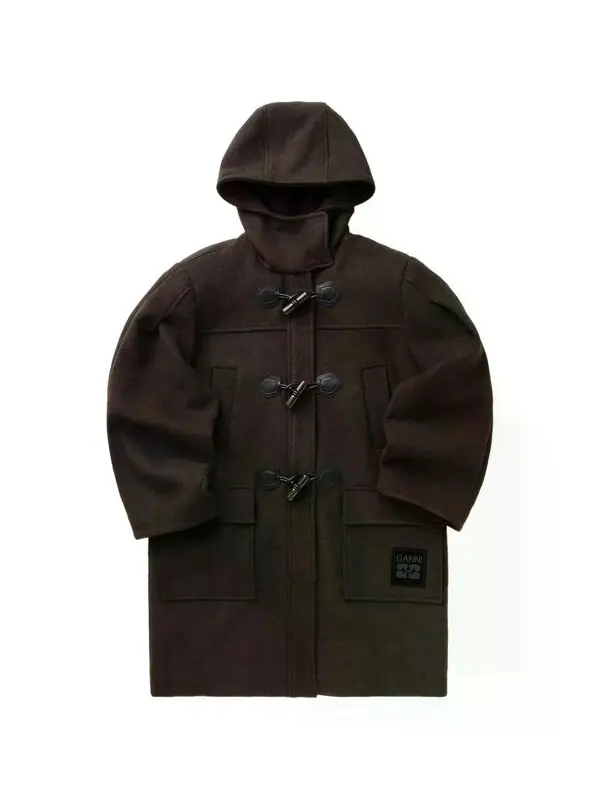GANNI Wool Duffle Coat