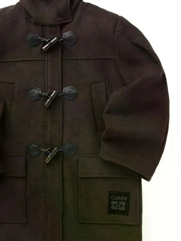 GANNI Wool Duffle Coat