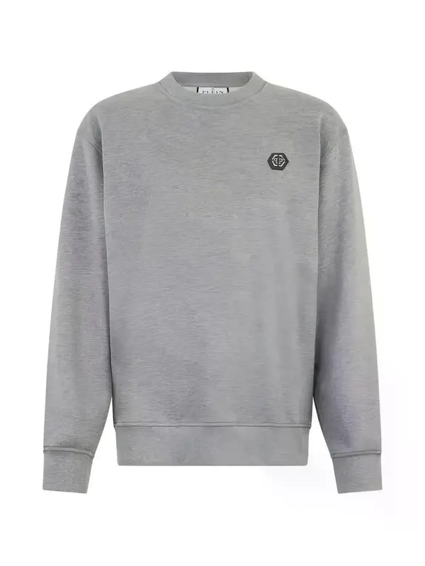 Philipp Plein Logo Patch Sweatshirt - Grey