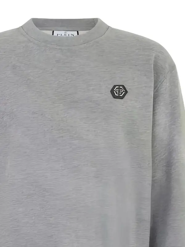 Philipp Plein Logo Patch Sweatshirt - Grey