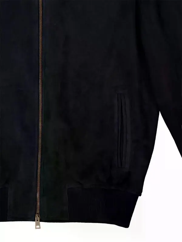 Boglioli Leather Bomber Jacket