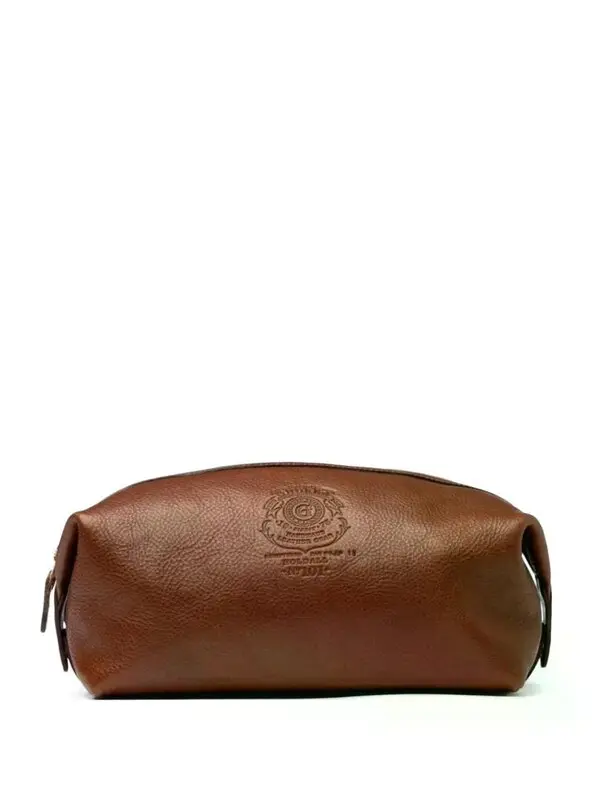 Ghurka Logo-detail Pouch - Brown