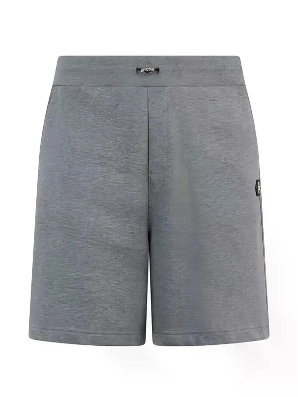Philipp Plein Logo-patch Cotton Shorts