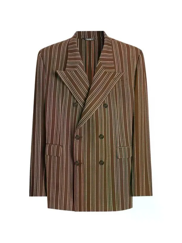 Dolce & Gabbana Striped Double-breasted Blazer