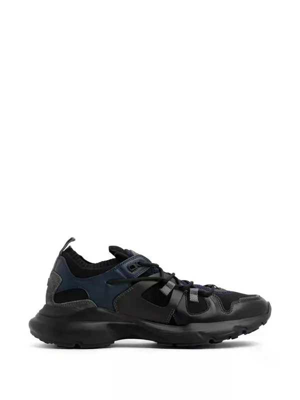 TOD'S Lacing Panelled Sneakers - Black