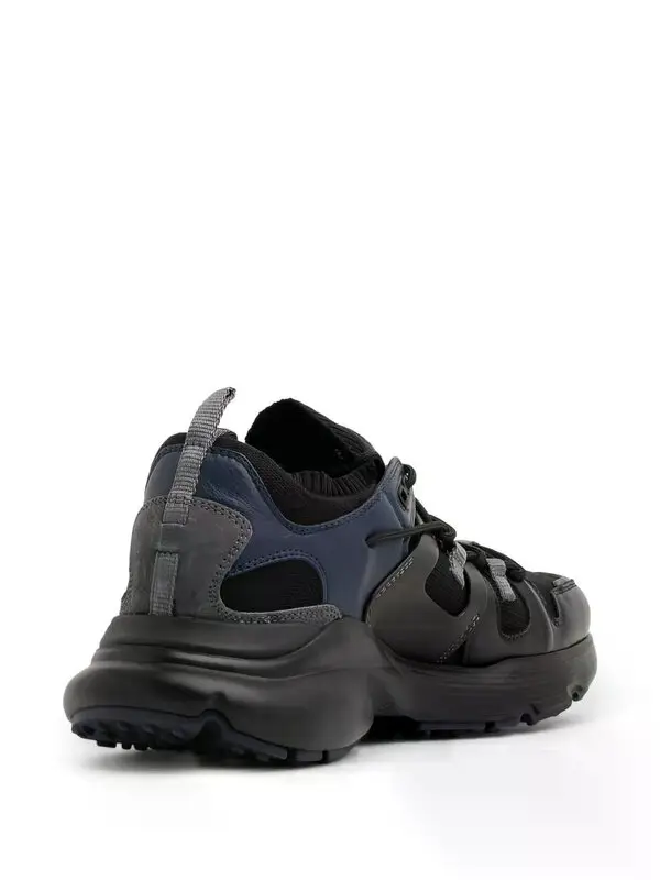 TOD'S Lacing Panelled Sneakers - Black