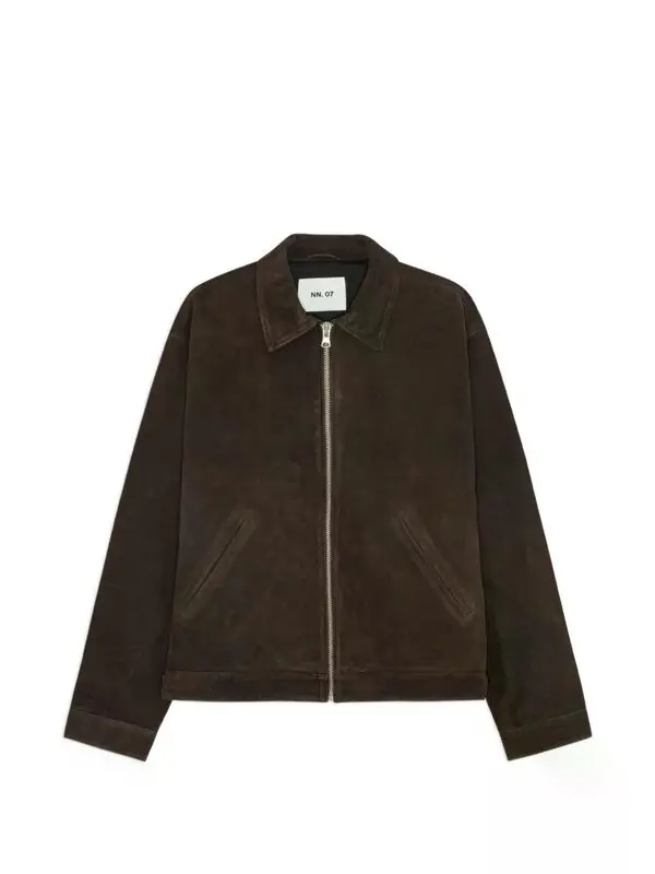 Nn07 Petrus Suede Jacket - Brown