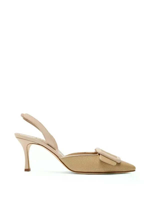 Manolo Blahnik Slingback Pumps - Neutrals