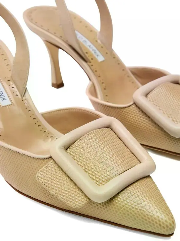 Manolo Blahnik Slingback Pumps - Neutrals