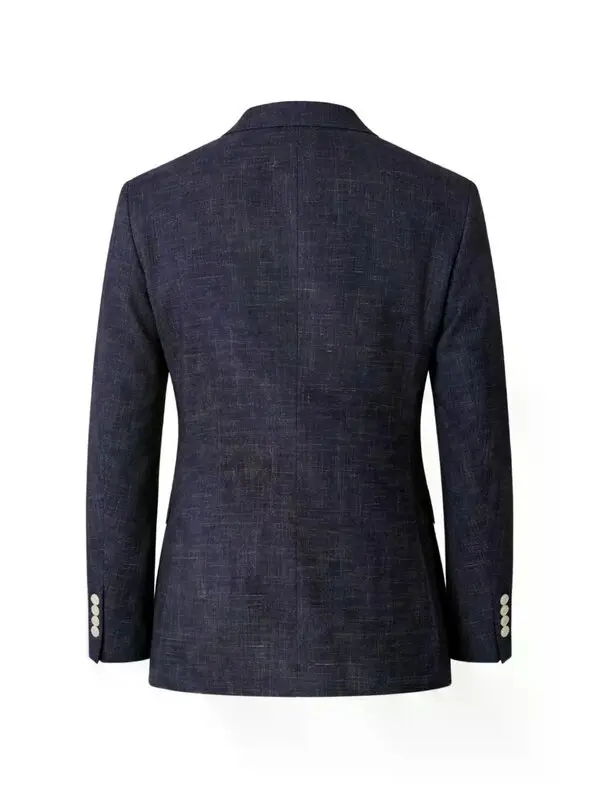 BOSS Button Single-breasted Blazer - Blue