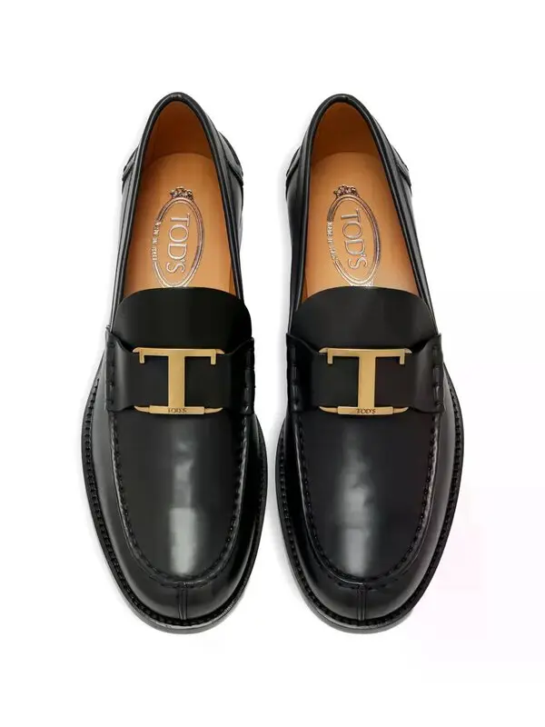 TOD'S Leather Loafers - Black